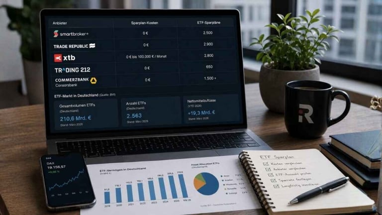 ETF Sparplan Vergleich 2026: 11 Anbieter im Test