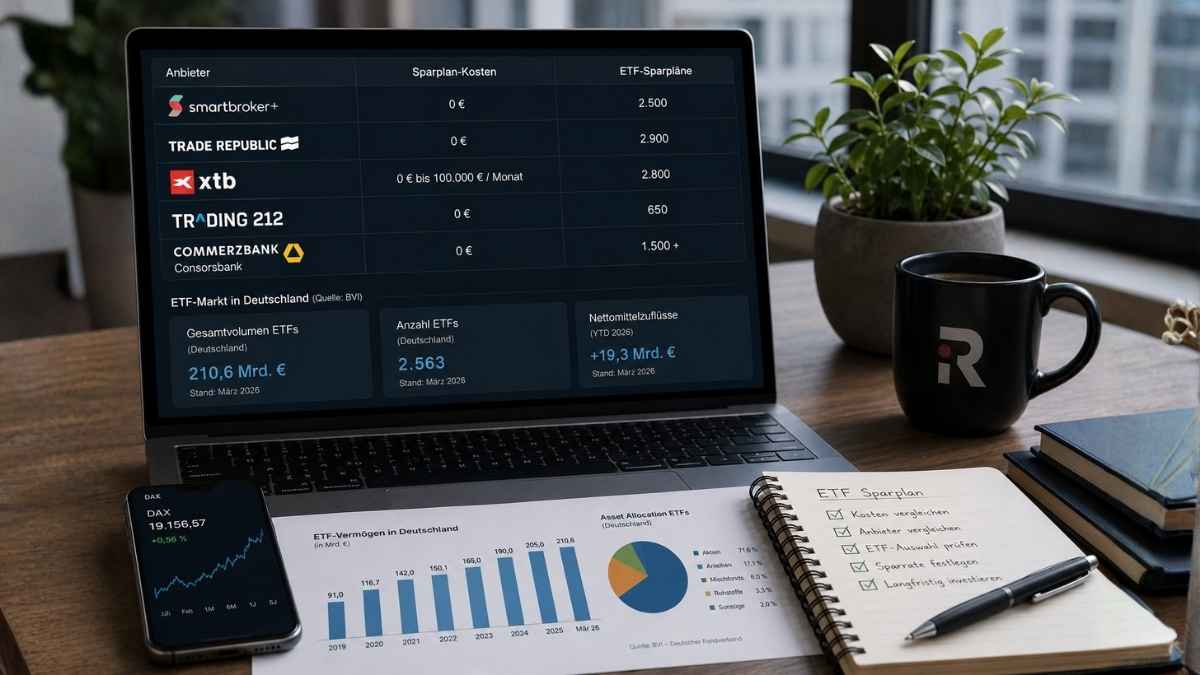 ETF Sparplan Vergleich 2026: 11 Anbieter im Test
